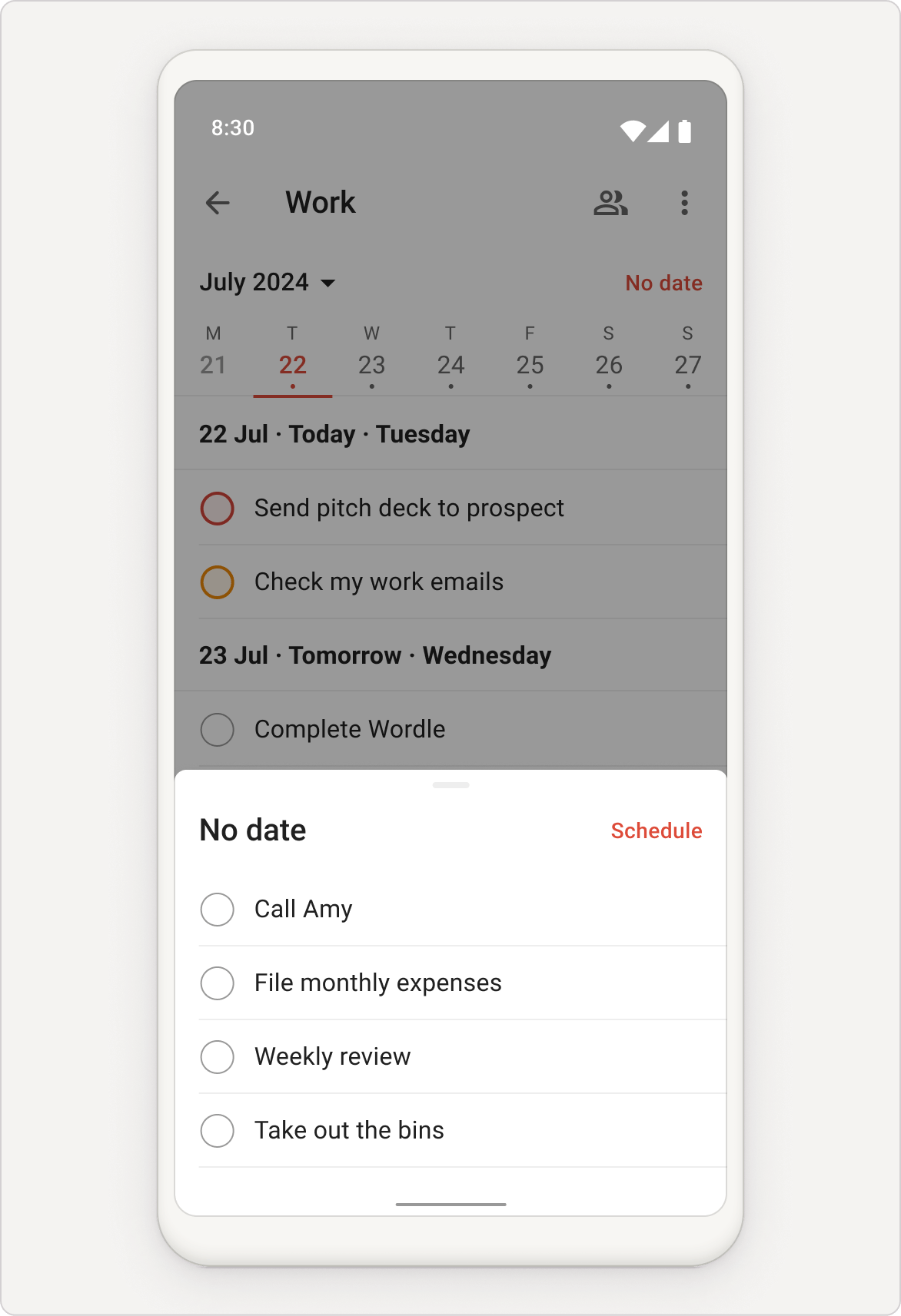 De agenda-layout gebruiken in Todoist – Todoist Help