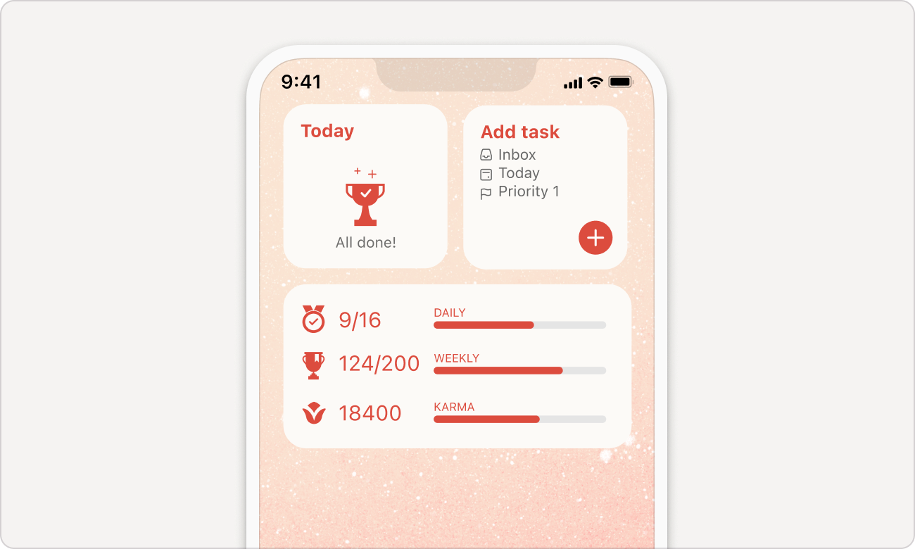 Bruke en Todoist-widget på en Apple-enhet – Todoist Help Bruke en Todoist-widget på en Apple-enhet – Todoist Help