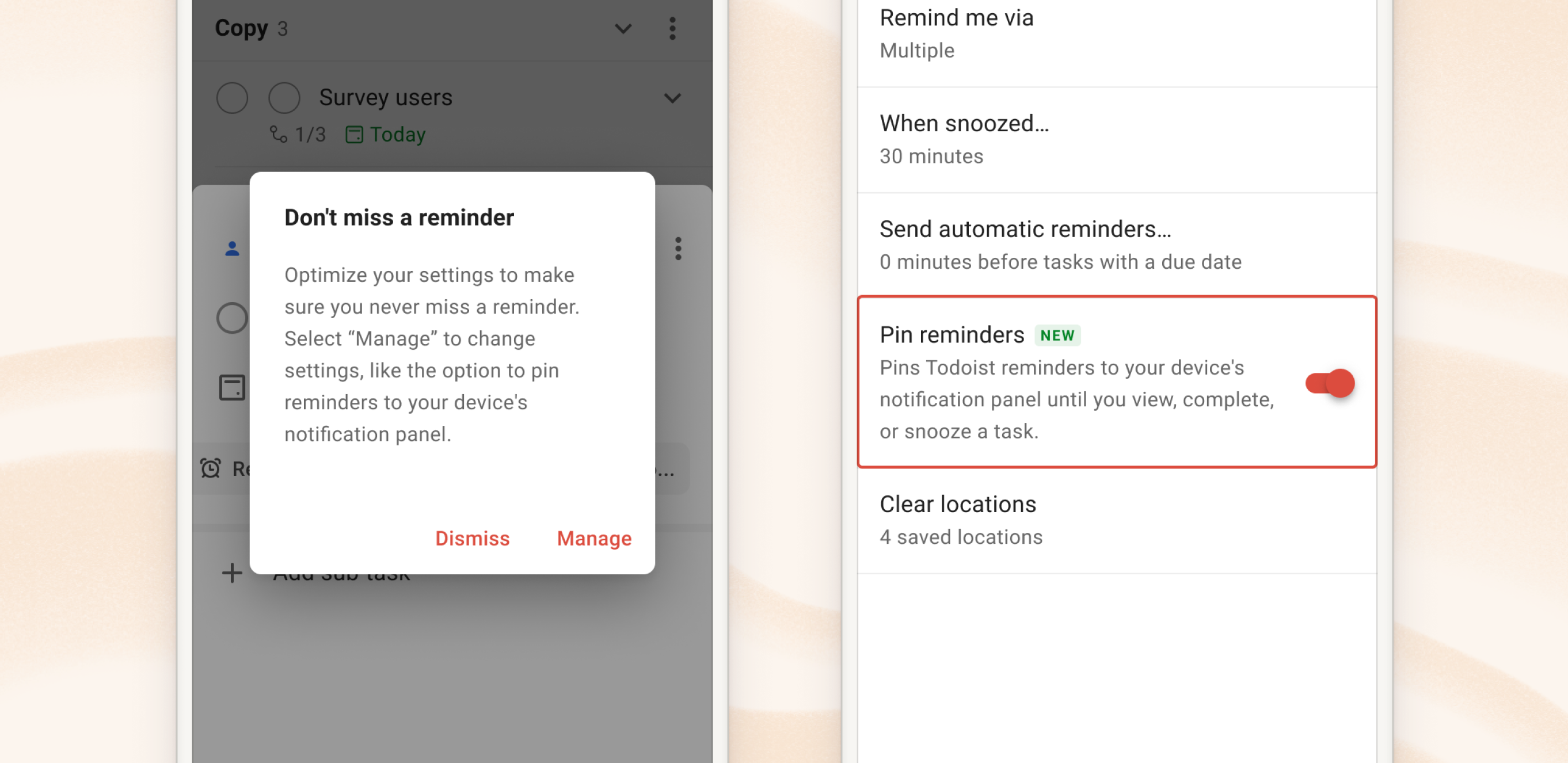 새 업데이트: 2023년 1월 - 12월 – Todoist Help