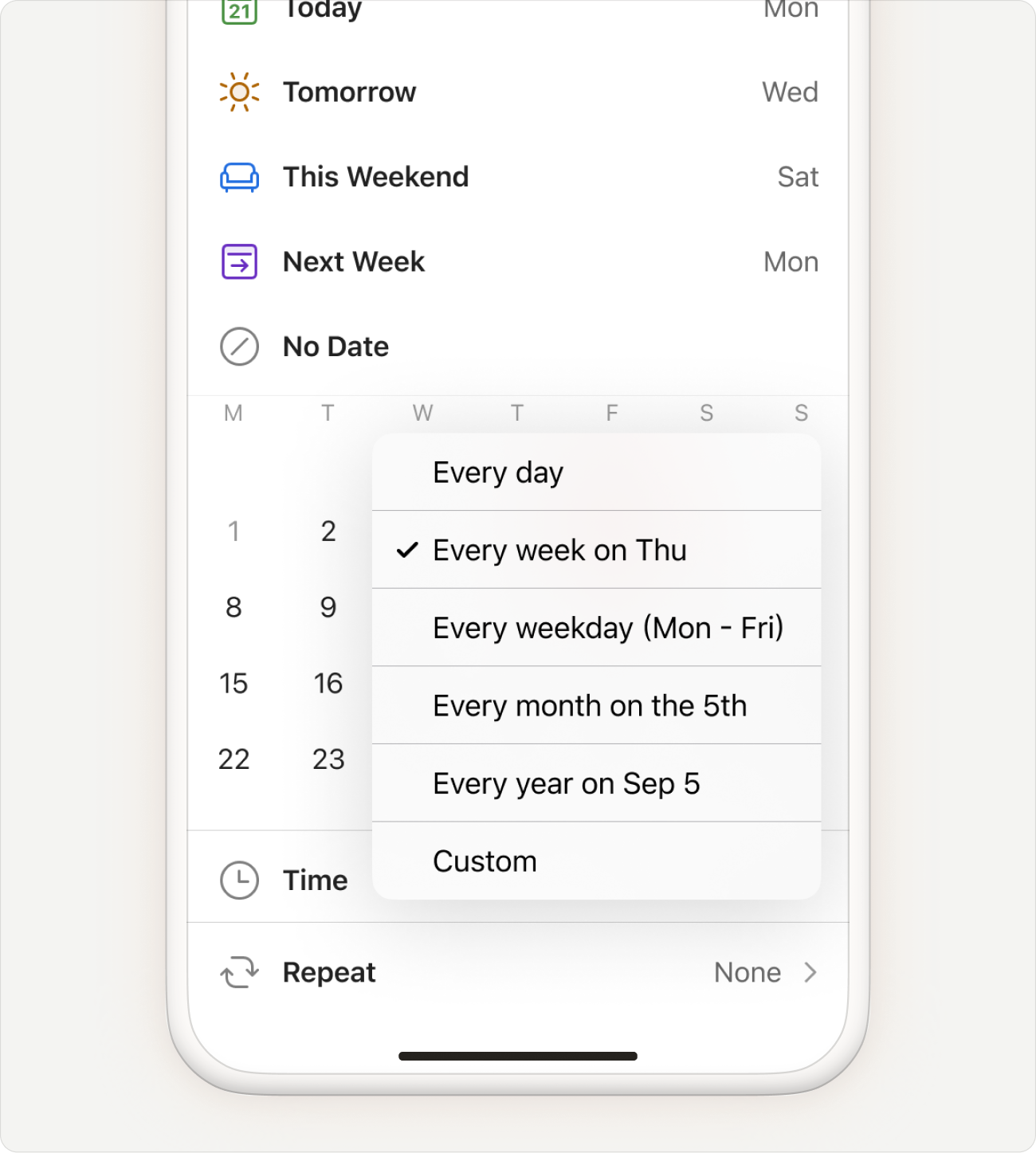 Introduction to recurring dates – Todoist Help