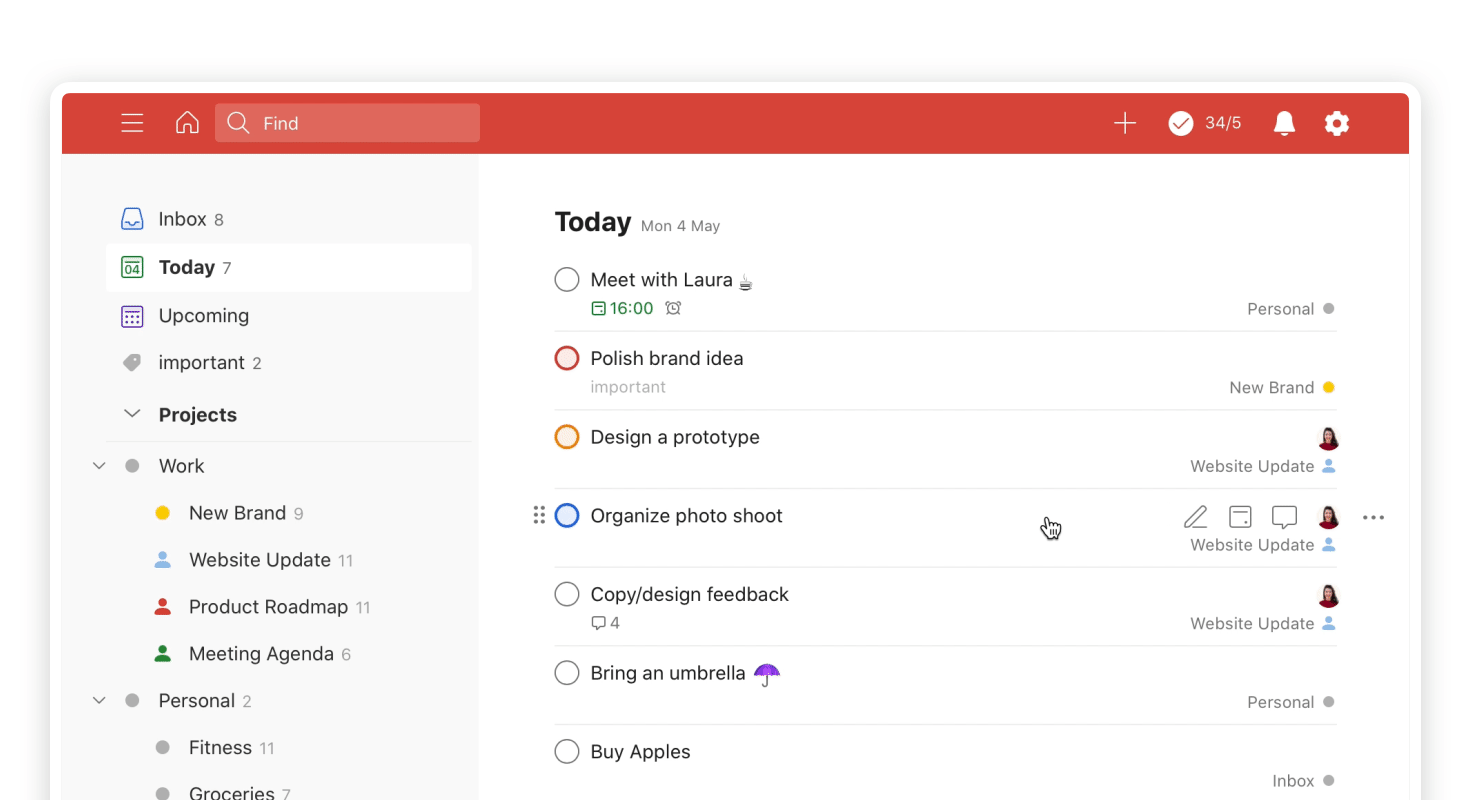 Use the Inbox in Todoist
